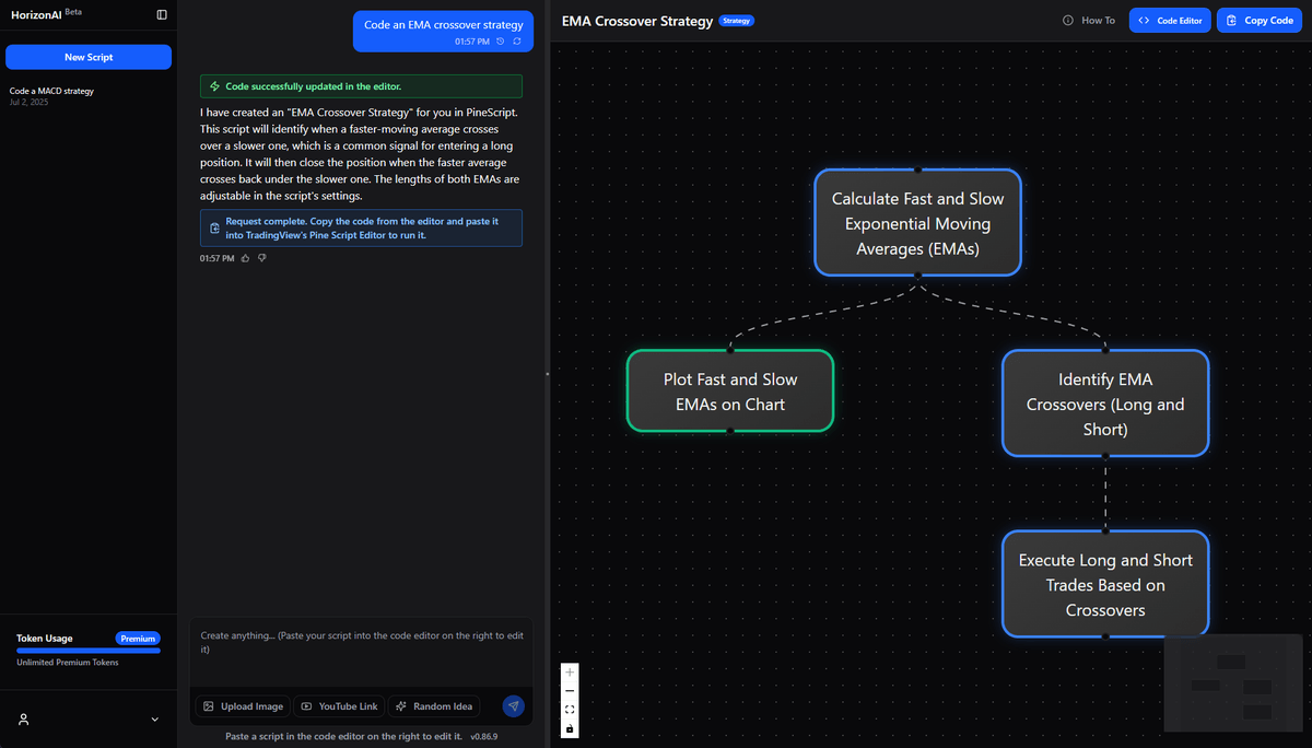 Horizon AI - Create Custom Trading Strategies with AI